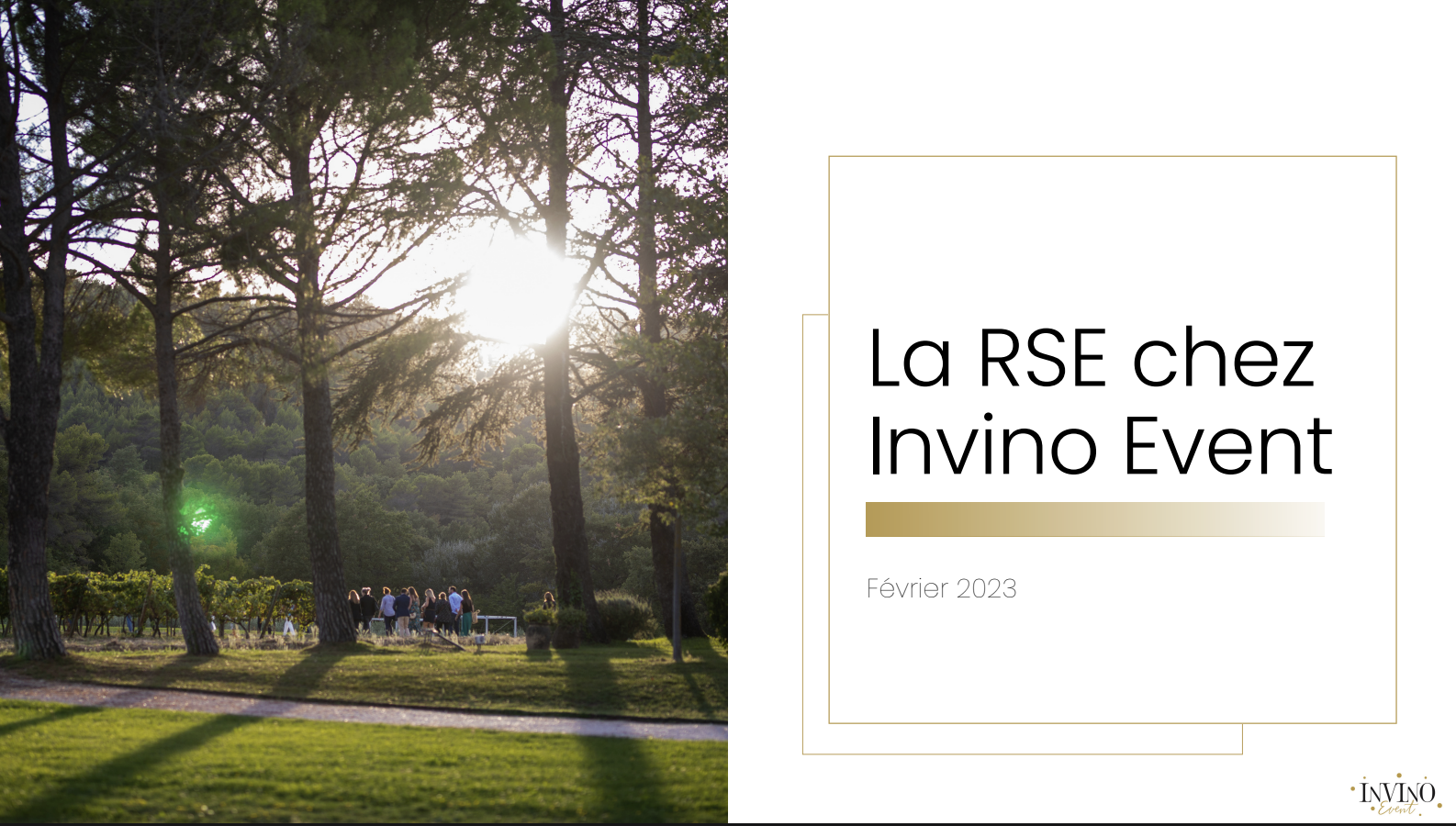 Nos engagements RSE pour des événements plus durables